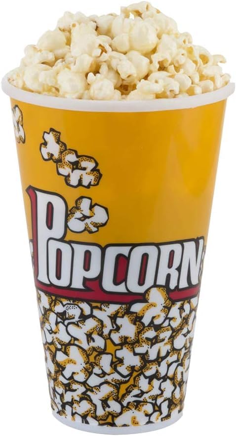 Better crafts Set of 3 Yellow popcorn bowl tubs. 7 x 4.5 inches. Perfect for having a movie night at home, parties, and more!