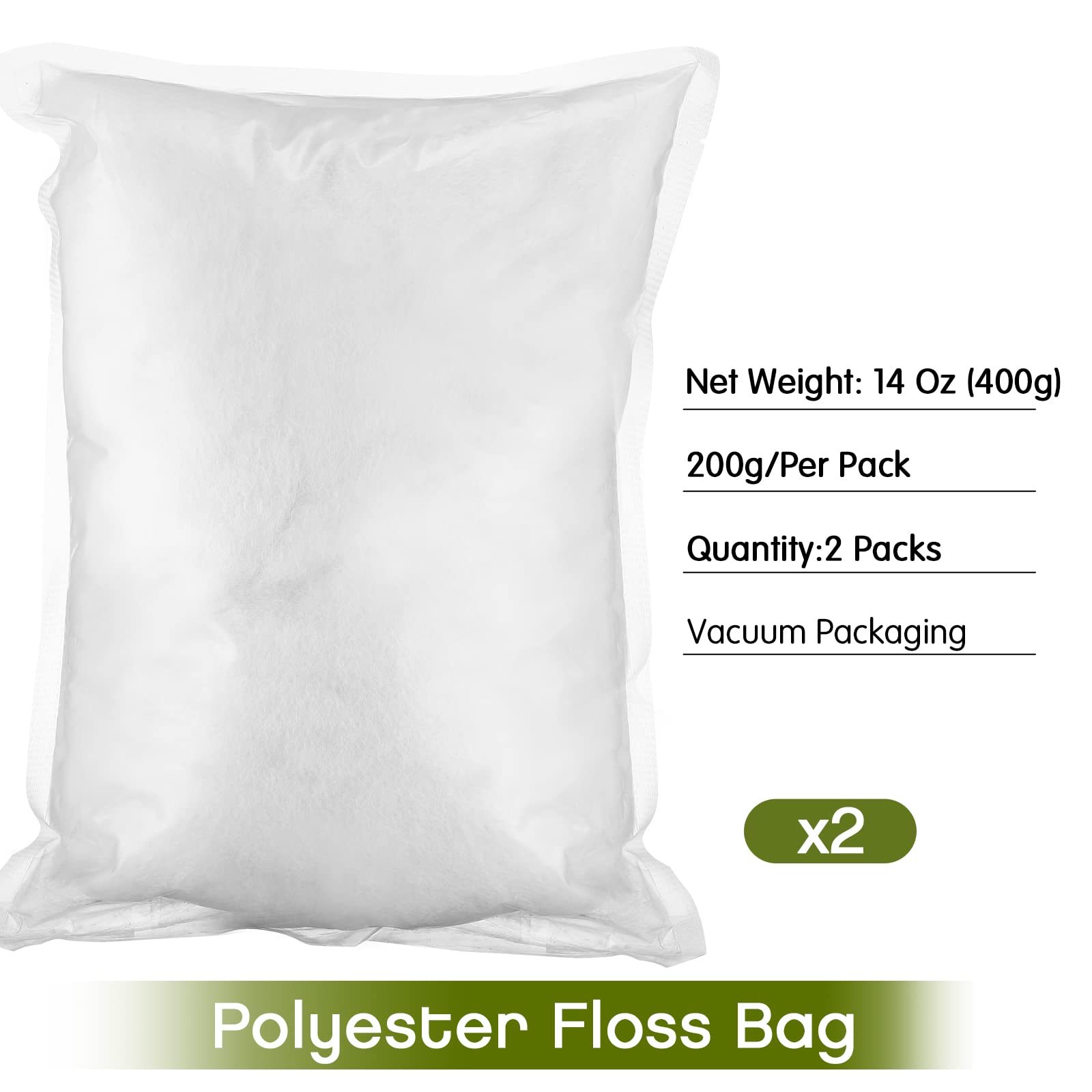 Aquarium Filter Floss Polyester Floss Bag Filter Media for Fish Tank Filter Replacement Filter Floss for Aquarium Filter, 14 Ounce