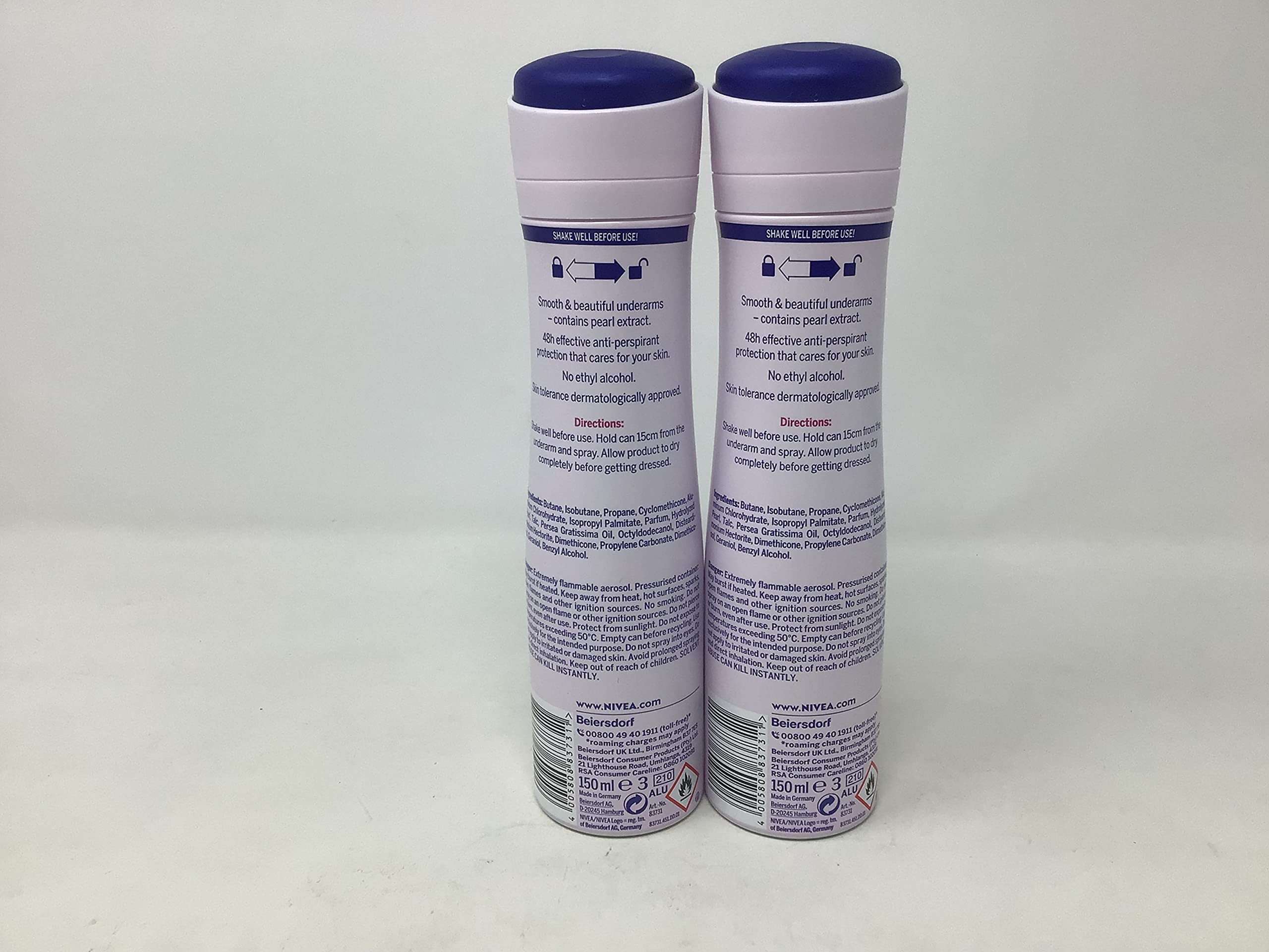 Nivea For Women Pearl Beauty Deodorant (150Ml) (Pack Of 2)