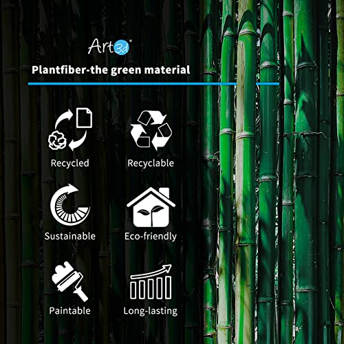 Art3d Plant Fiber Textured 3D Wall Panels for Interior Wall Decor, 33 Tiles 32 Sq Ft