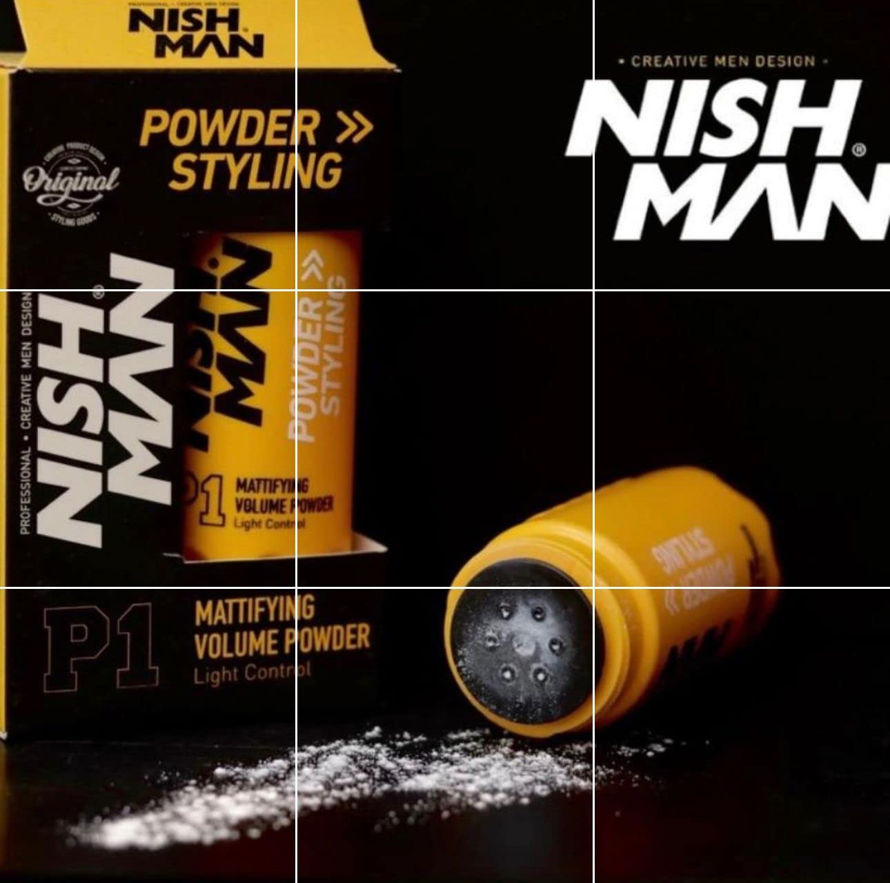 nishman Hair Styling Series (P1 Hair Styling Powder Wax, 20gr)
