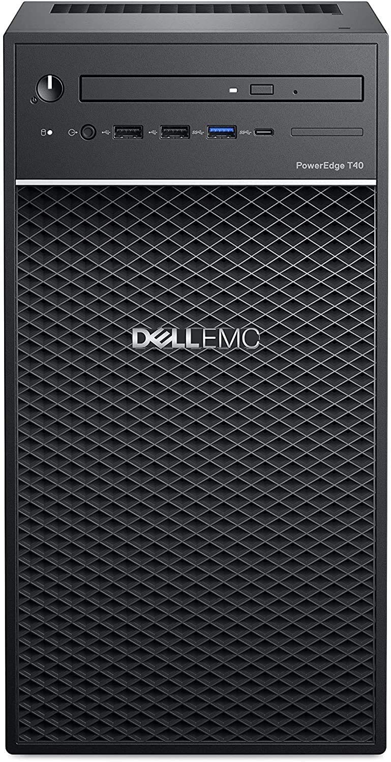Dell PowerEdge T40 Server, BTX Intel Xeon E-2224G 3.5GHz, 8GB 2666MT/s DDR4, 1TB 7.2K RPM SATA, Windows Server License is not Included
