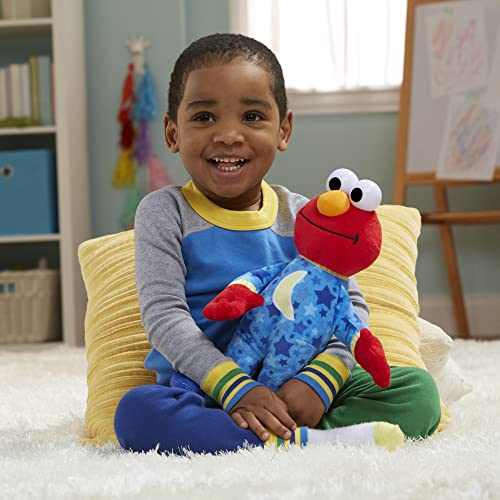 Sesame Street Lullaby & Goodnight Elmo Plush Toy, Singing and Talking Elmo Stuffed Animal for Toddlers and Preschoolers 18 Months and Up