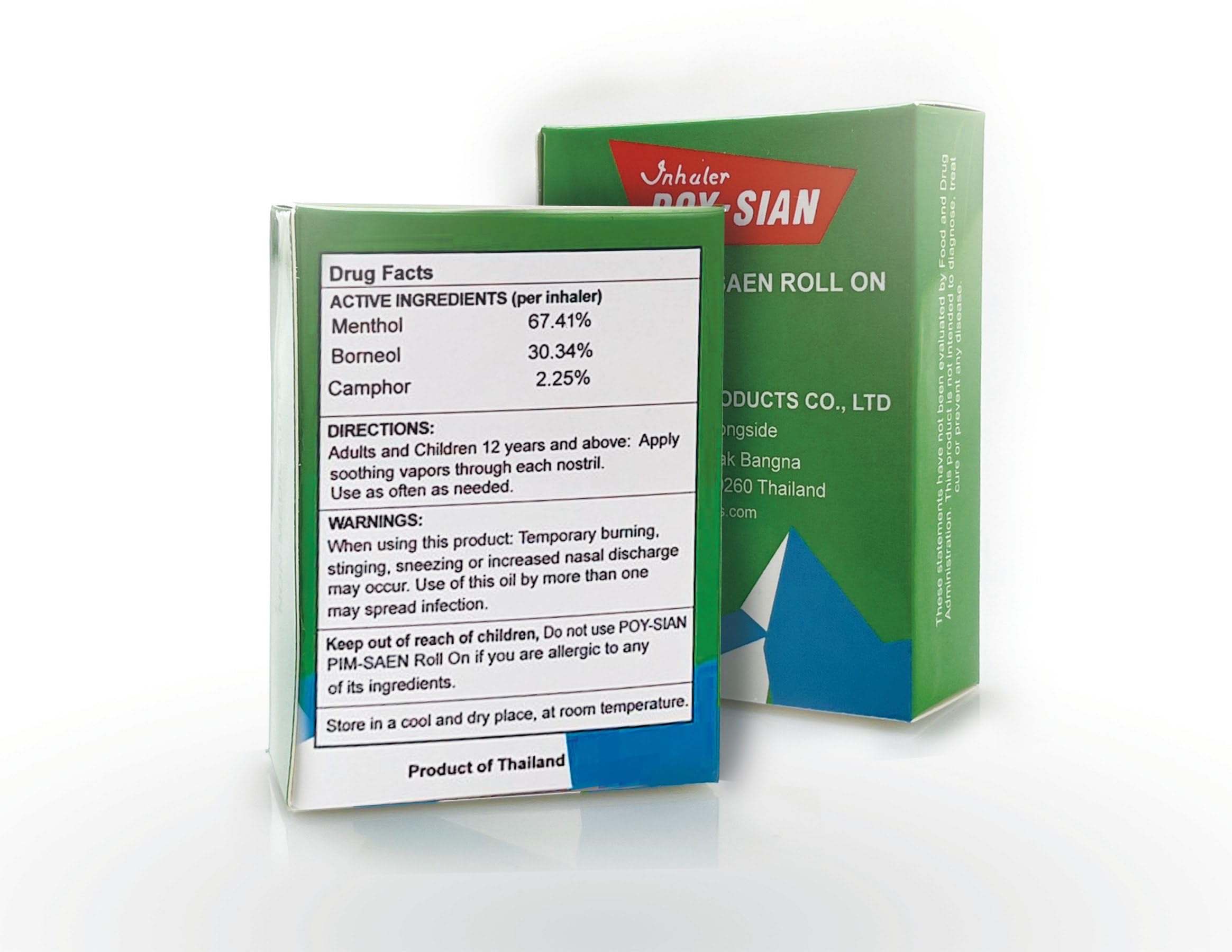 POY-SIAN Thai PIM-Saen Balm Oil 5ml Roll-On (Pack of 3)