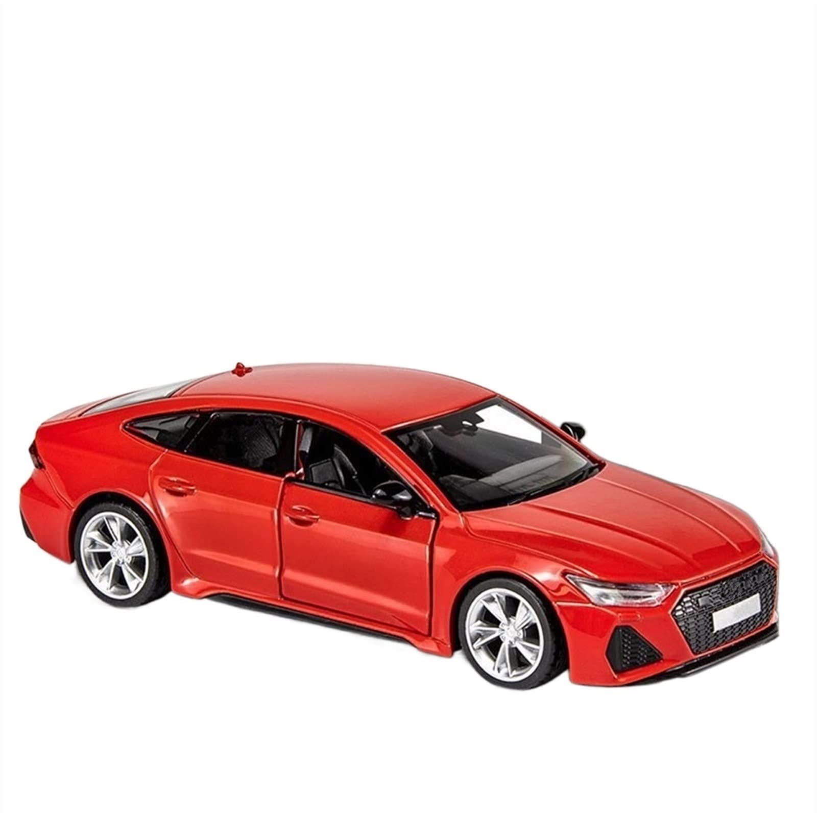 Car Diecast Model Car Model Simulation Acoustooptic Return Car Decoration Children's Toy Car Gifts and Boy Collection 1/36 Alloy for Audi for Rs7 (Color : Red)