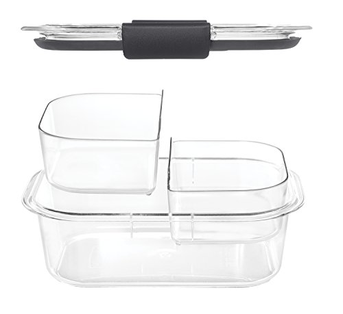 Rubbermaid Brilliance Food Storage Container, Medium, 3.2 Cup, Clear 1997830
