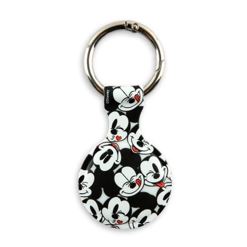 Disney Mickey Mouse Holder for Apple AirTag - Protective Tracker with Keychain for Dog, Bags, Keys - Disneyland Essentials and Holiday Gifts