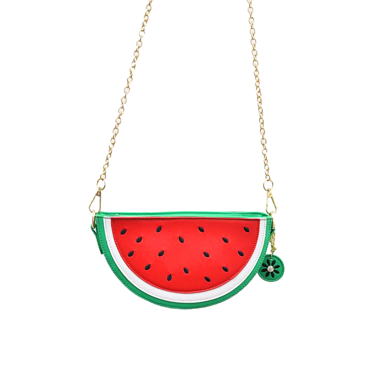 Freie Liebe New Cute Watermelon Lemon Shaped Crossbody Clutch Purse Bag Fruit Style Purse Mini Shoulder Bag