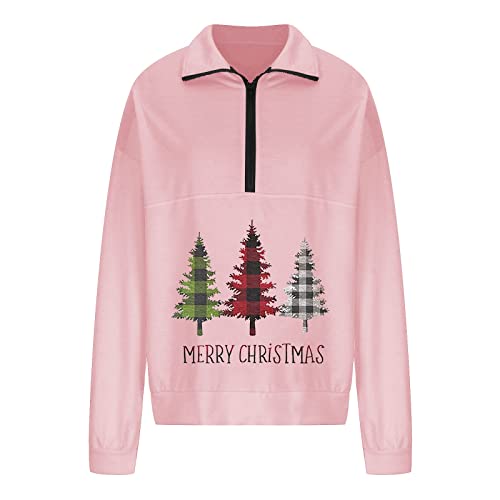 ayaso Womens Xmas Long Sleeve Crew Neck Top Comfy Sweater Loose Tees Printed Pullover Casual Sweatshirts Graphic Blouse