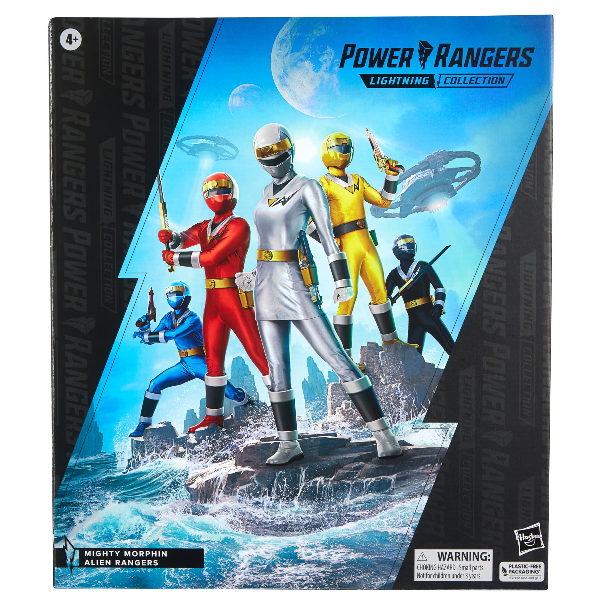Power Rangers Lightning Collection 5-Pack Alien Rangers of Aquitar 6-inch Action Figures, Toys Kids Ages 4 and Up (Amazon Exclusive)