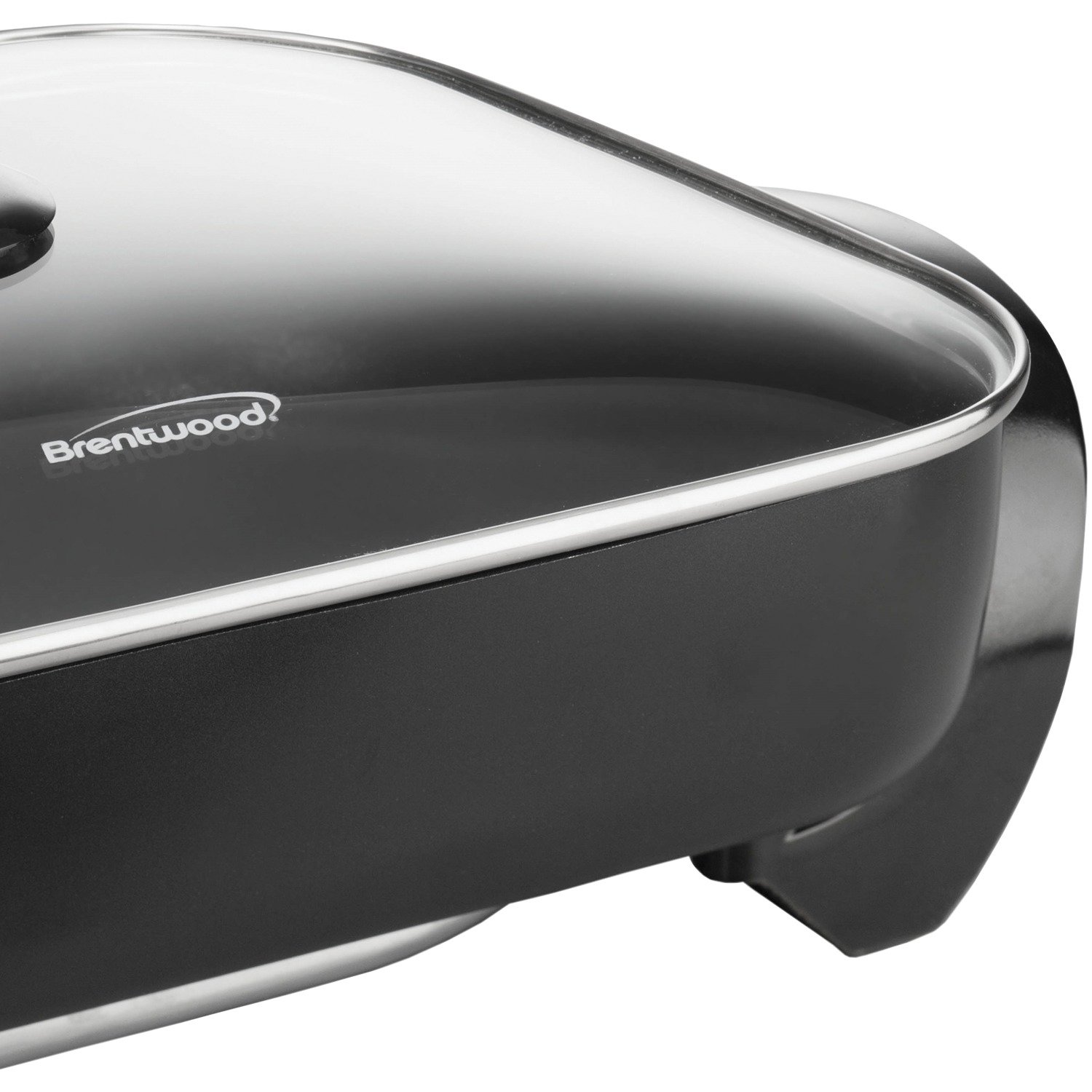 Brentwood SK-75 16-Inch Non-Stick Electric Skillet with Glass Lid, Black