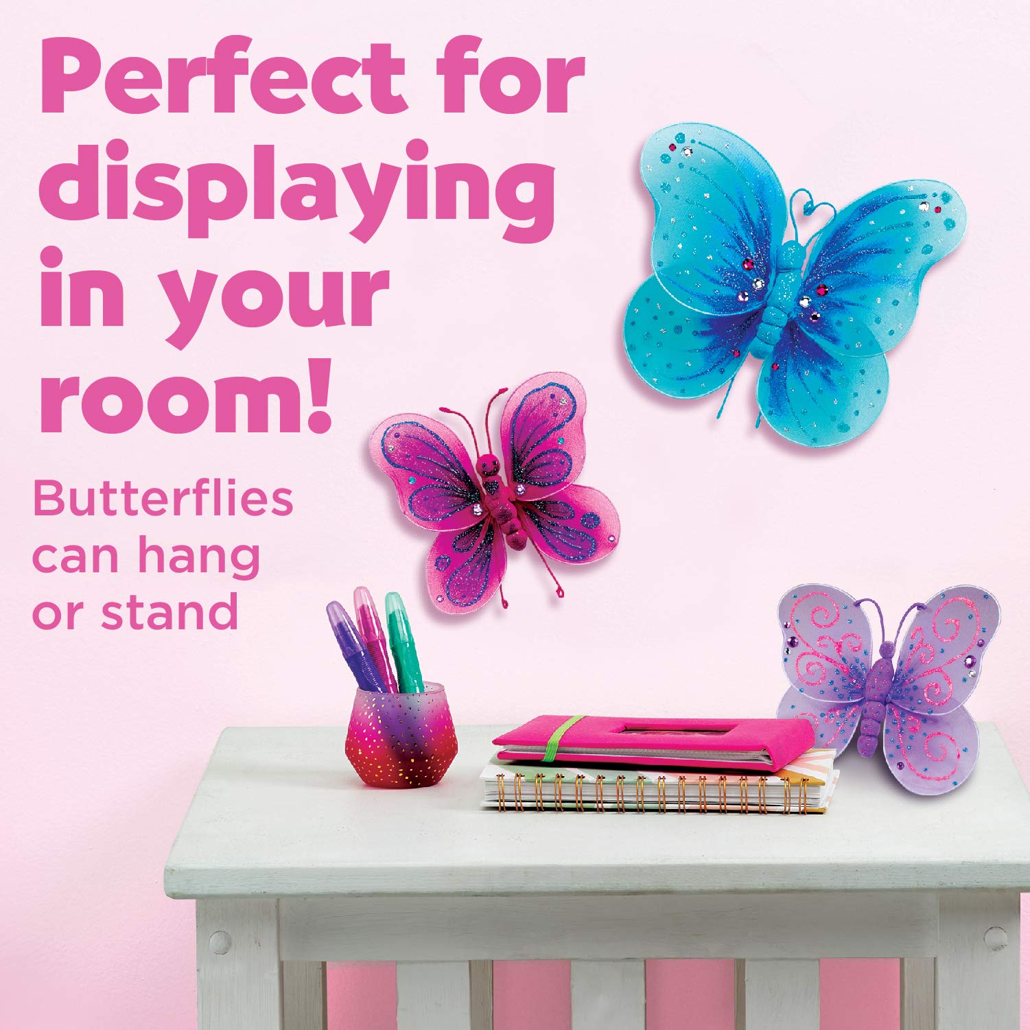 Creativity for Kids Beautiful Butterflies - Make Your Own Butterfly Wall Art & Decor (Packaging May Vary)
