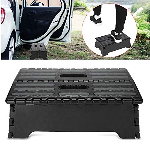 TOPINCN Folding Step Stool The Lightweight Step Stool is Sturdy Enough to Support Adults and Enough for Kids. Opens Easy with One Flip. Great for Kitchen, Bathroom, Bedroom, Kids