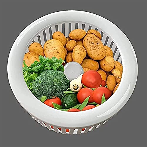 BATIVE Electric Potato Peeling Machine, Load-Bearing 1KG Multifunctional Potato Peeling Machine, Quickly Peel Large Quantities of Potatoes(Jitter is Normal During Use)