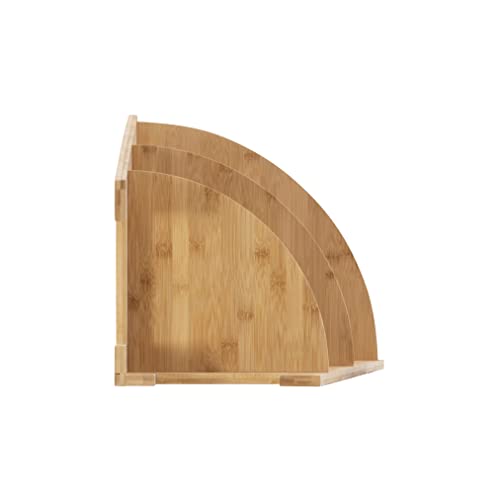 Linon Amzn0326 Finn Bamboo Bathroom Corner Shelf, Brown