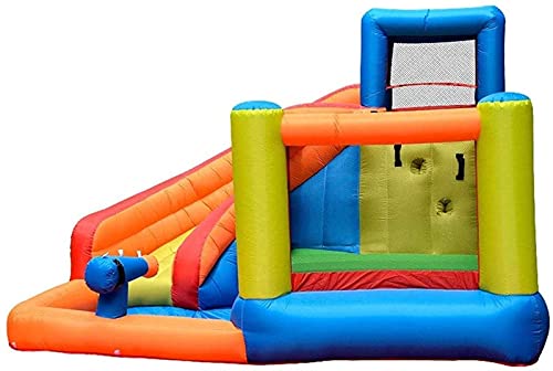 Kids Bouncy Castle Inflatable Castle Indoor and Outdoor Slide Playground Naughty Castle Large Bounce Bed Inflatable