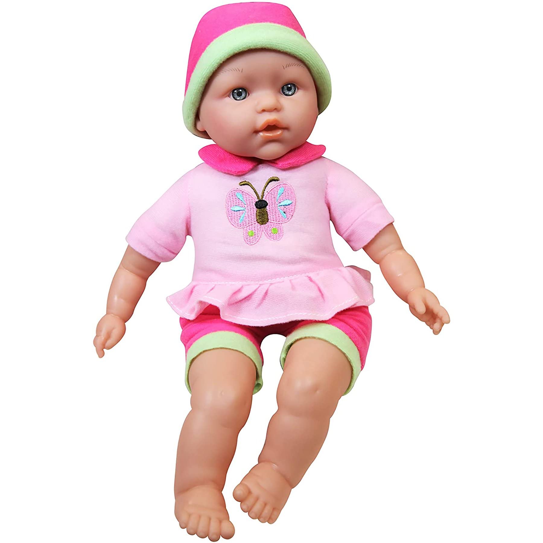 Lissi Doll: Umbrella Stroller Set with 16" Doll Role Play Toy, Folds up Compactly, For Ages 4 and up