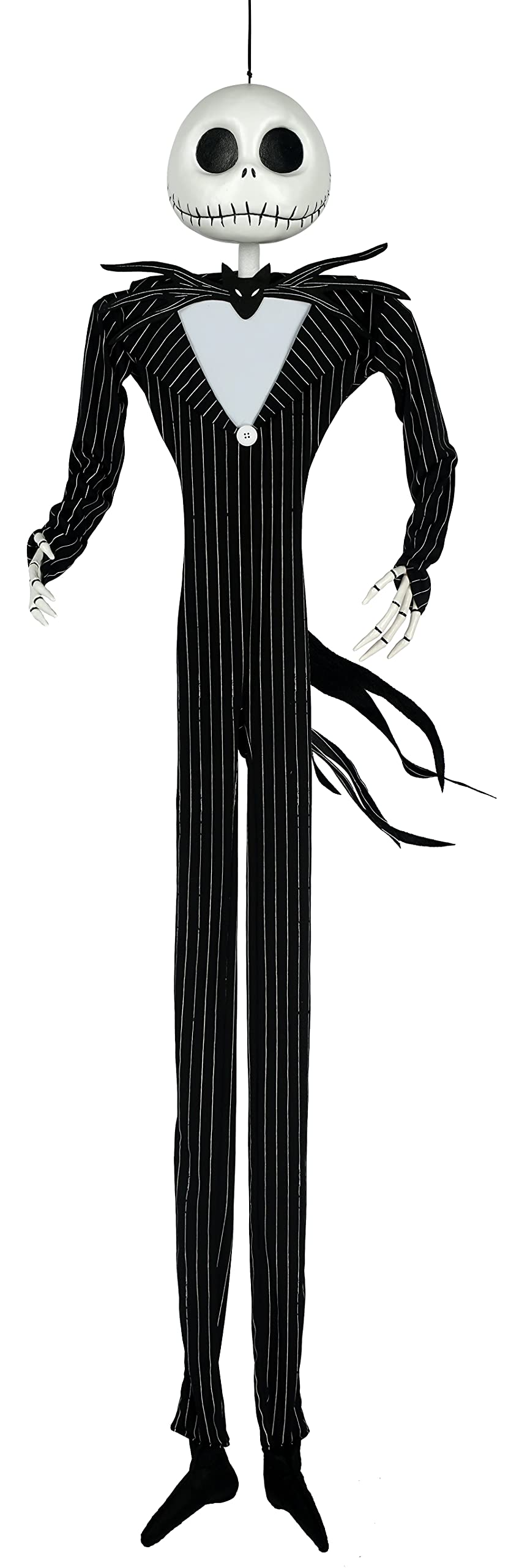 Disney The Nightmare Before Christmas Jack Skellington Full Size Poseable Hanging Character Decoration, Polyester, Multi