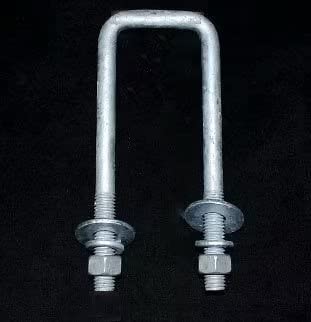 BATEMEN W 4 Boat Trailer U-Bolts Hot Dipped Galvanized Sq. U -Bolt 1/2"x 2 1/8 "x 6 5/16"