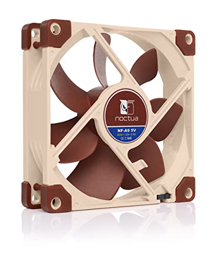 Noctua NF-A9 5V, Premium Quiet Fan with USB Power Adaptor Cable, 3-Pin, 5V Version (92mm, Brown)