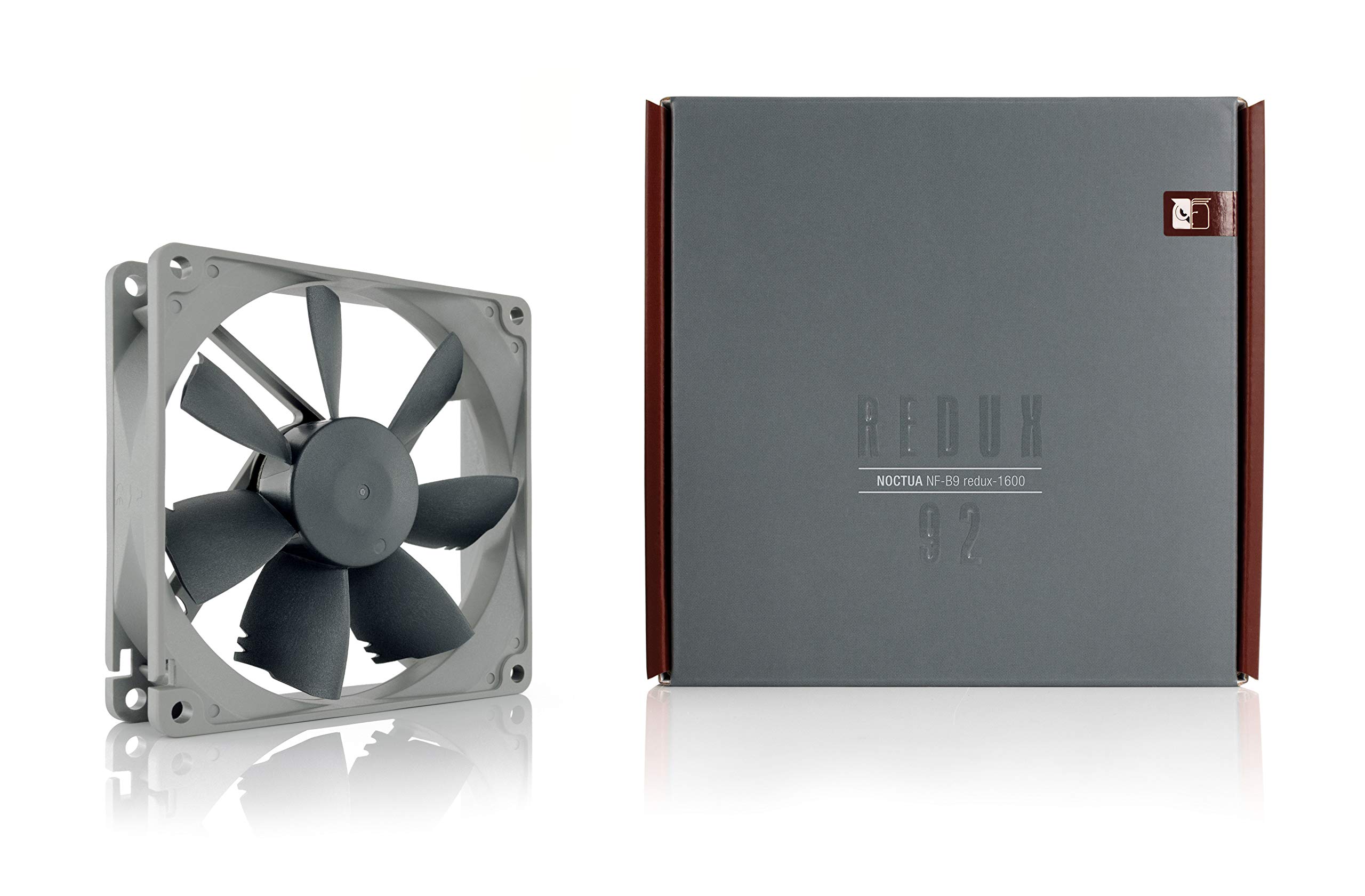 Noctua NF-B9 redux-1600, High Performance Cooling Fan, 3-Pin, 1600 RPM (92mm, Grey)