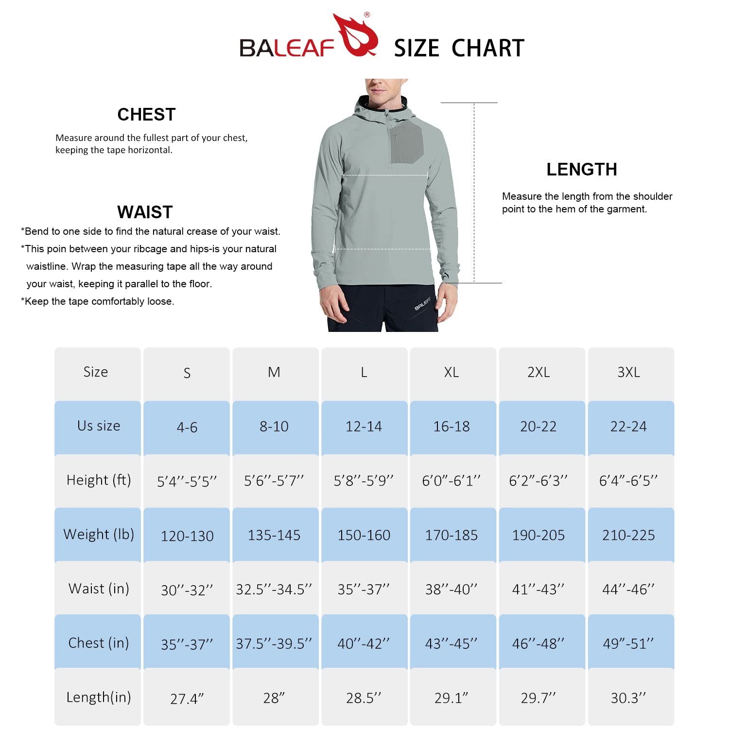BALEAF Men's Running Jacket Cold Weather Zip Hoodie with Zipper Pocket Long Sleeve Thermal Pullover for Hiking Cycling Light Grey XL