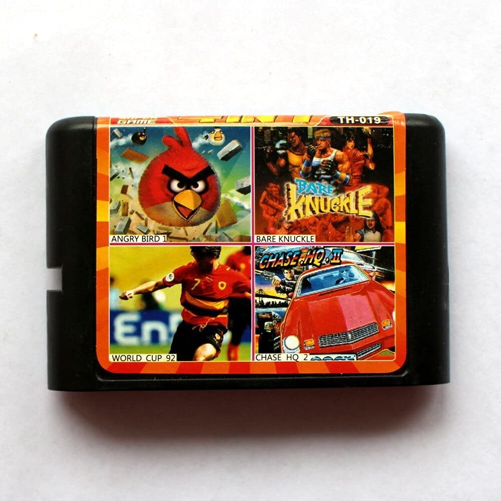 Royal Retro 4in1 Bird 1+Bare Knuckle+World Cup 92+Chase Hq 2 16 bit SEGA MD Game Card For Sega Mega Drive For Genesis