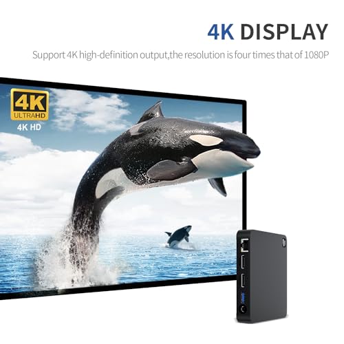 Beelink T5 Mini pc Celeron N4020(4M Cache,up to 2.8GHz), 4G DDR+64G eMMC, 2.4G/5GWiFi, Mini Computer Supports 4K Dual HDMI/4*USB3.0/BT5.0，Gigabit Network