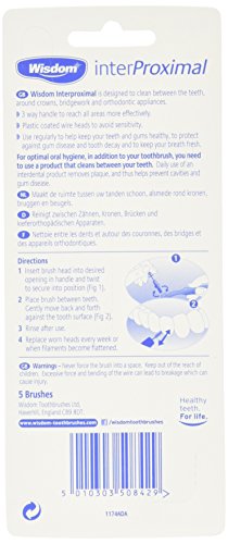 Wisdom Interproximal Toothbrush, Pack of 6
