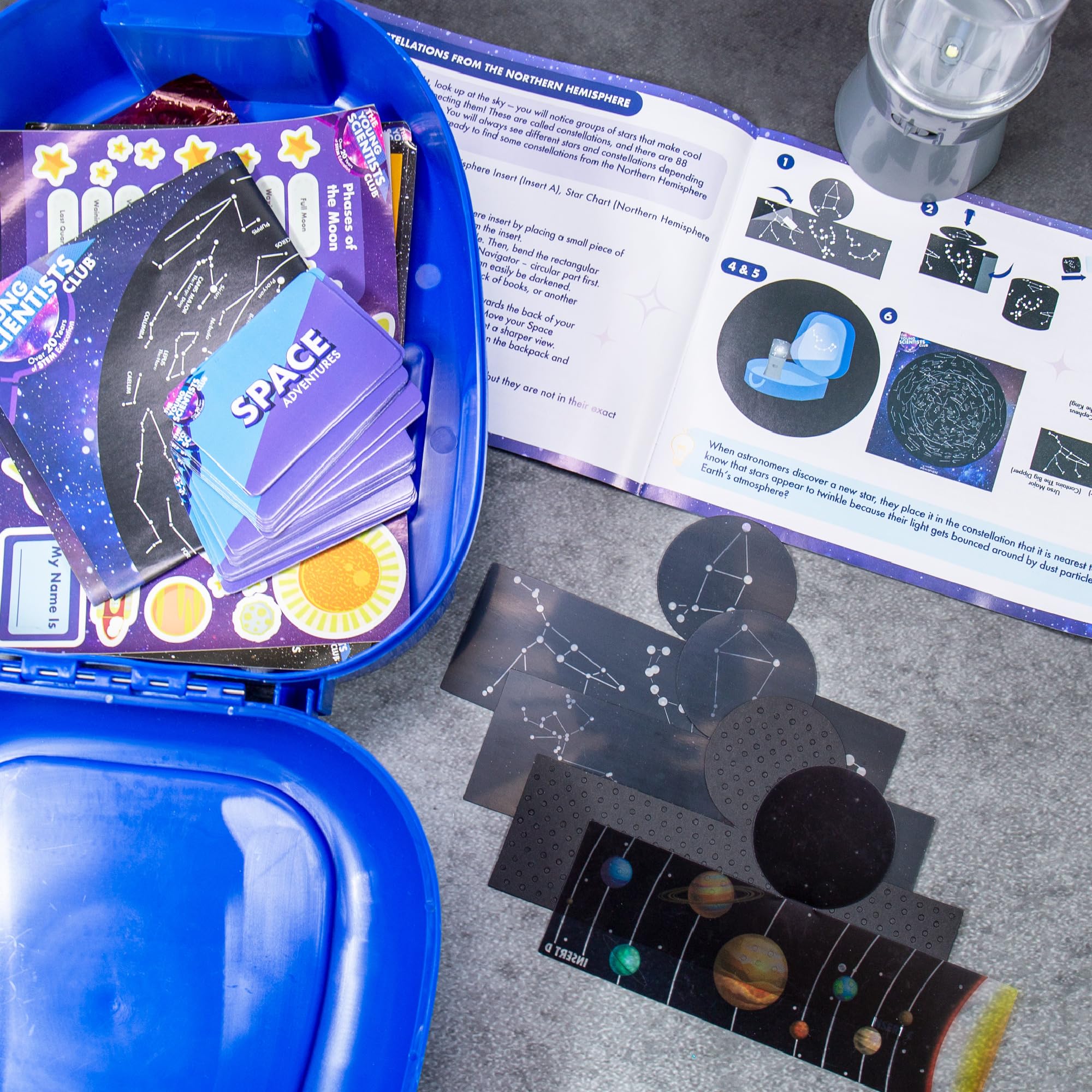 The Young Scientists Club Space Adventures Pack, STEM Kit, 13 Educational Activities, Includes Reusable Backpack, Space Navigator, DIY Constellations, Space Card Game & More, Multi (204755)