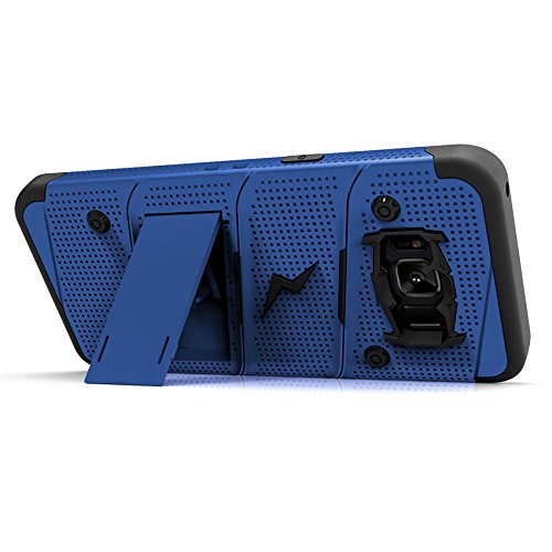 Samsung Galaxy S8 Plus Case, Zizo [Bolt Series] w/ [Galaxy S8 Plus Screen Protector] Kickstand [12 ft. Military Grade Drop Tested] Holster Clip - S8+
