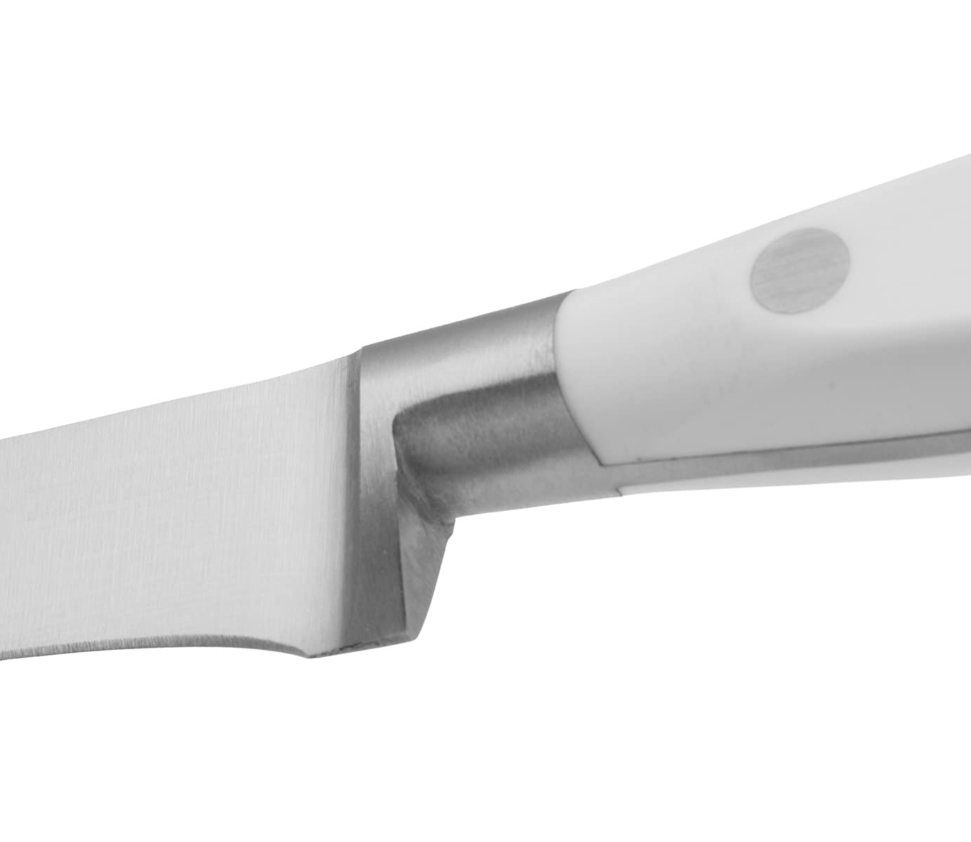 ARCOS Forged Slicing Knife / Ham Knife 12 Inch Nitrum Stainless Steel and 300 mm blade. Ergonomic Polyoxymethylene POM Handle. Series Riviera Blanc. Thin blade with a characteristic smooth edge. Color White.