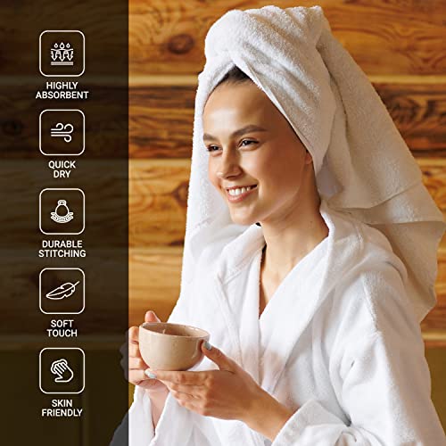Infinitee Xclusives Premium Bath Towels Set Pack of 4-100% Ring Spun Cotton Towels - Grey Bath Towels 27 x 54 - Soft Feel, Quick Dry, Highly Absorbent Durable Towels, Perfect for Daily Use