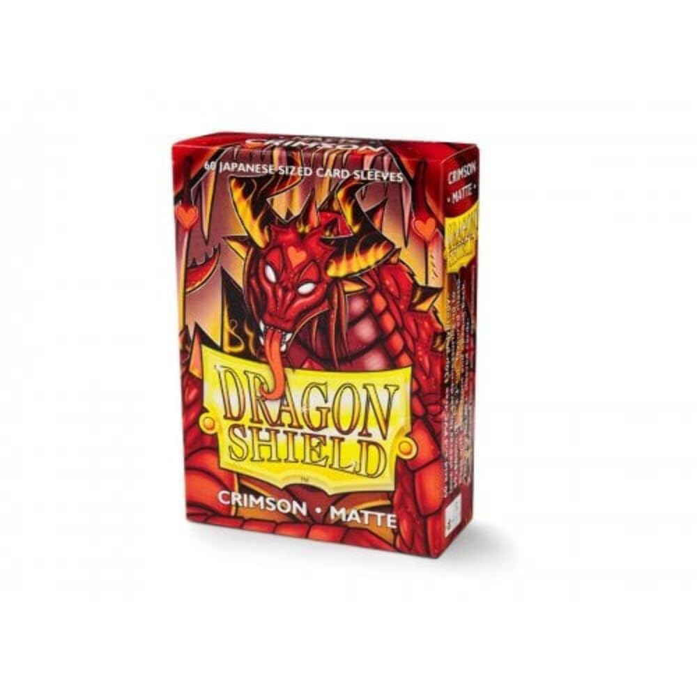 Arcane Tinmen ApS Dragon Shield Japanese Size Sleeves – Matte Crimson 60CT - Card Sleeves Smooth & Tough - Compatible with Pokemon, Yugioh, & More– TCG, OCG,ART11121