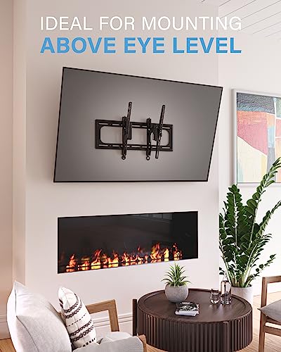 SANUS Advanced Tilt Premium Universal TV Wall Mount for 46β to 90β Flat-Panel TVs - Low Profile, Smooth Extension & Easy to Install - Model VLT6-B1