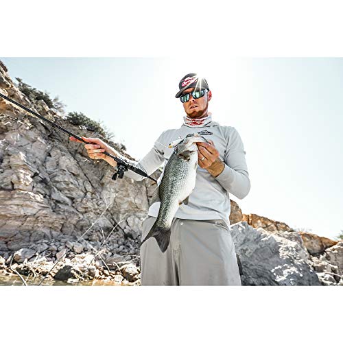 Berkley Glowstik Surf Spinning Reel and Fishing Rod Combo Black/Red/Smoke, 8' - Medium
