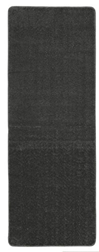 Machine Washable Solid Design Non-Slip Rubberback 2x6 Soft Shag Runner Rug for Hallway, Bedroom, Bathroom, Living Room, Kitchen, 2'2" x 6', Gray
