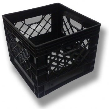 Authentic 13x13x11 4 Gallon 16 Quart Square Dairy Milk Crate (RED)
