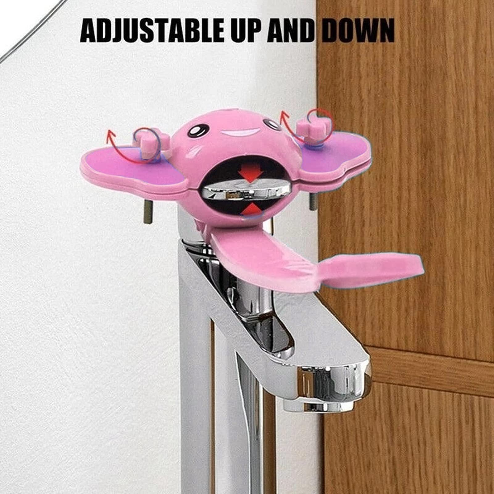 Faucet Extender Sink Handle Extender Pp Faucet Extension Attachment Faucet Extender for Kids Cute Cartoon Shape Bathroom Fixtures for Toddlers Kids Babies()