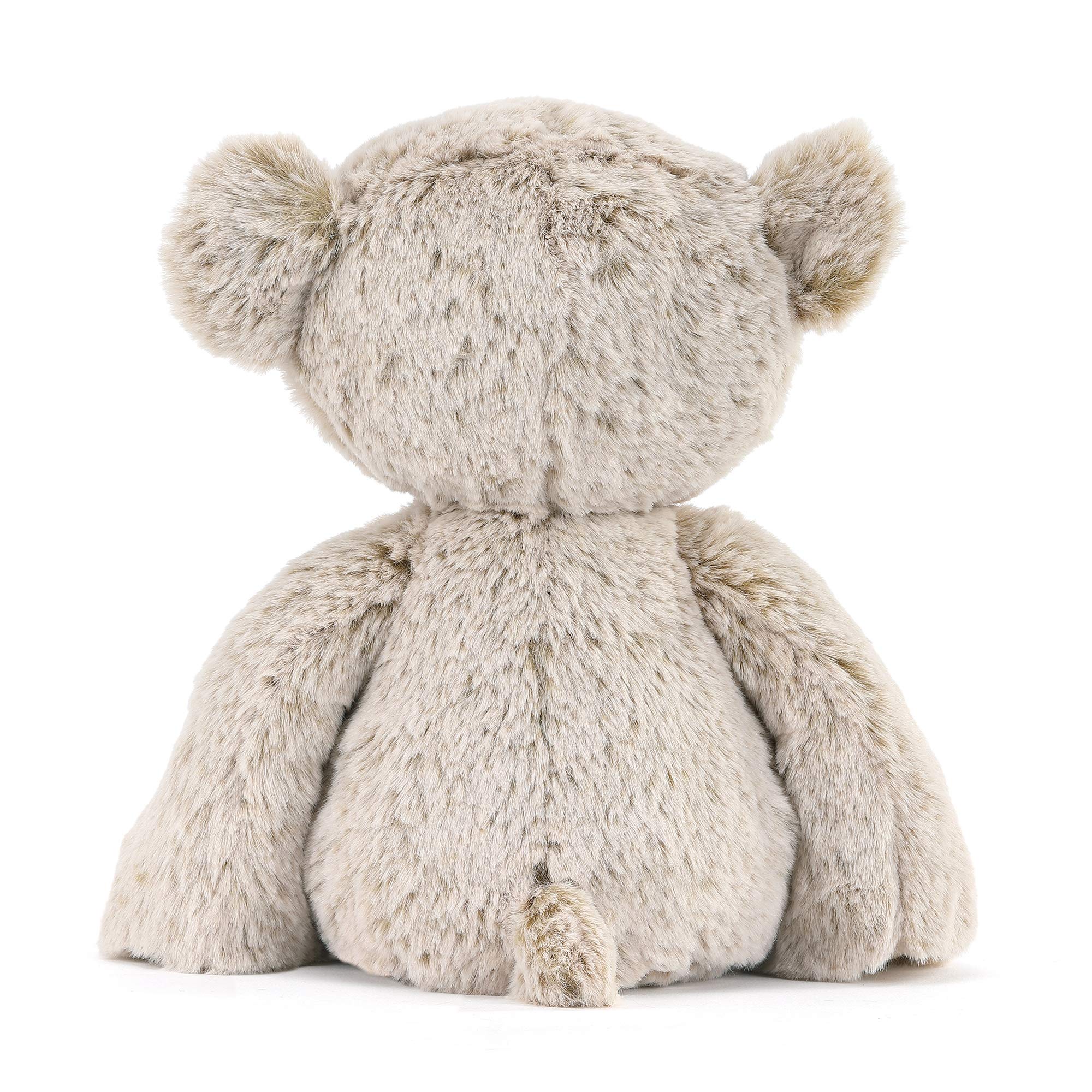 DEMDACO Pocket Prayer Teddy Bear Soft Grey 11 inch Plush Fabric Stuffed Animal Toy