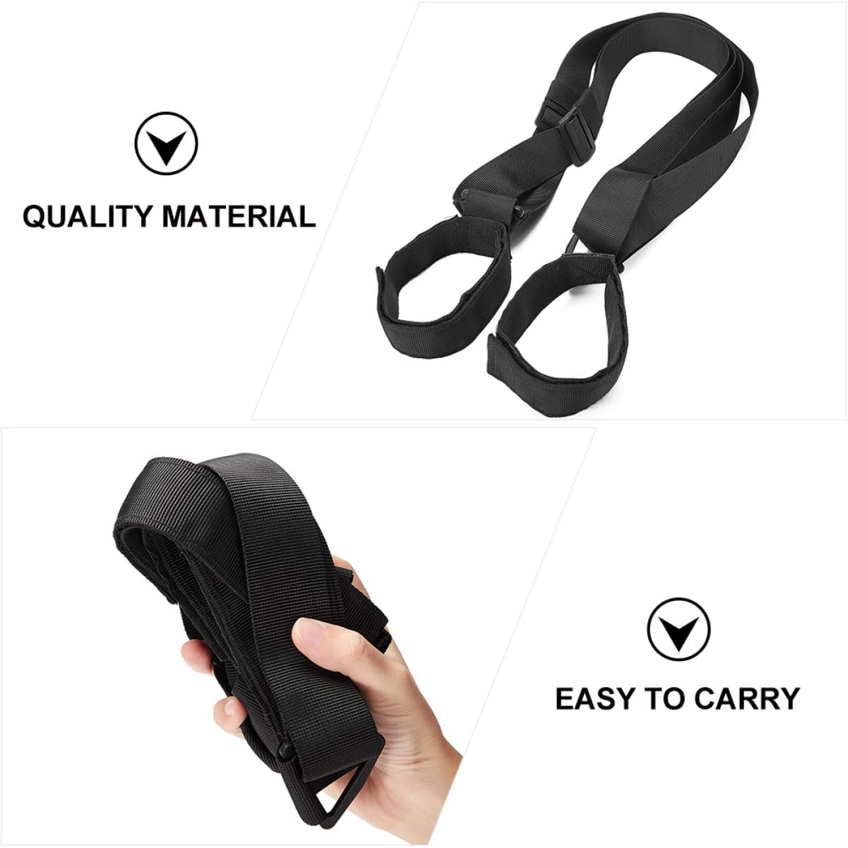 BESPORTBLE 2pcs Snowboard Straps Snowboard Shoulder Strap Ski Carrier Strap Backpack Accessories Adjustable Straps Pole Sling Strap Ski Pole Carrying Strap for Snowboard Ski Accessory