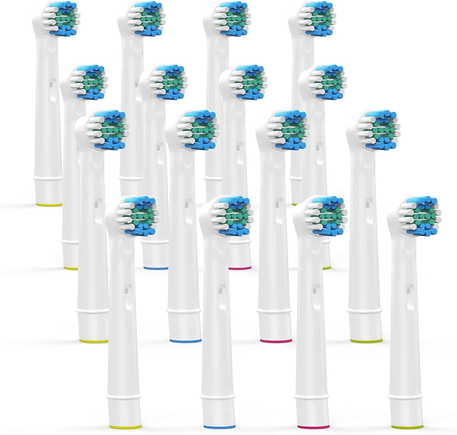 WyFun Replacement Brush Heads for Oral B Electric Toothbrush Precision,Floss, Pro White, Sensitive Gum Care Cross,Sensi,Whitening,16 Count