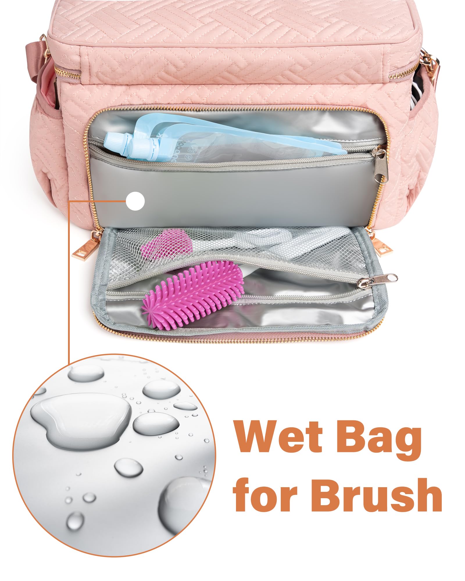 Bag Pump Storage Bag Compatible with with Spectra S1 S2 Gold, Breast Pump Carrying Case,EliteMom Breast Pump Tote Bag with cooler & Strap