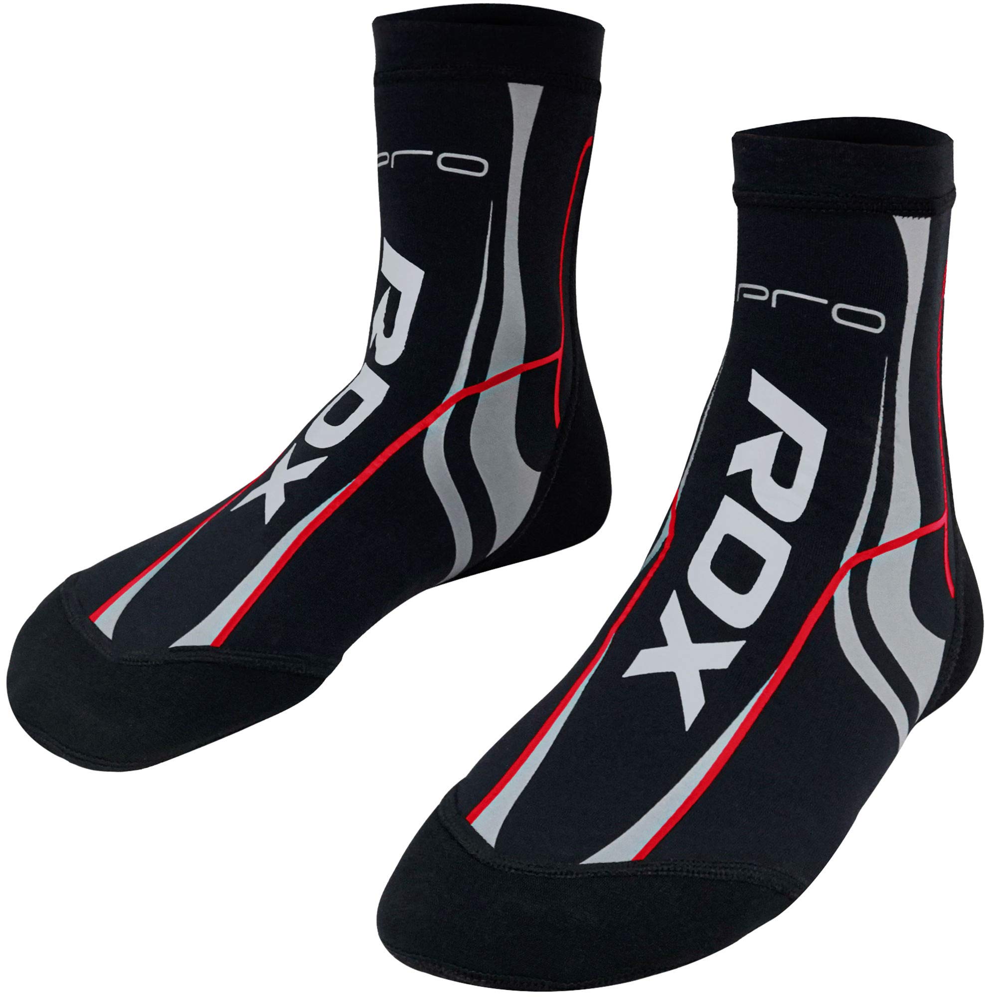 Authentic RDX MMA Grip Training Fight Socks Boxing Foot Ankle Shin Boots Shoes Guards (M)