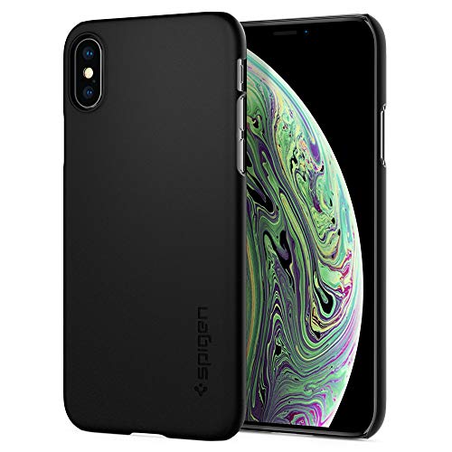 Spigen Thin Fit Designed for iPhone Xs Case (2018) / Designed for iPhone X Case (2017) - Matte Black