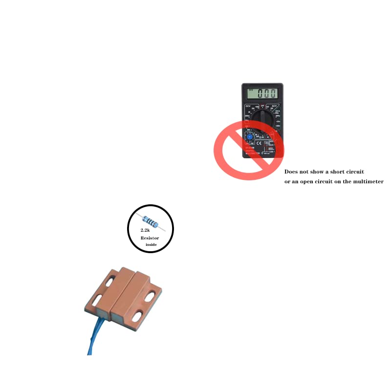 xin-sheng 110V Wired Door Magnetic Switch clostet Switch(1 set)