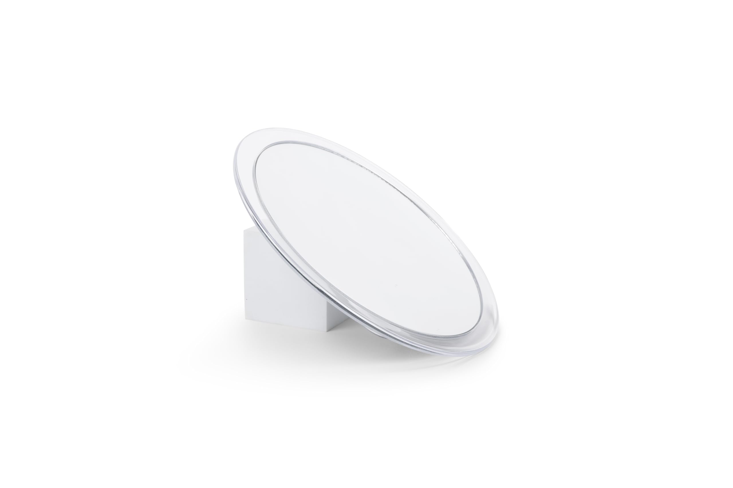 Jerdon Portable Travel Makeup Mirror – 9” Diameter Frame with 5X Magnification – Suction Cups Allow Wall Mounting – Travel Case Included – Model JSC5
