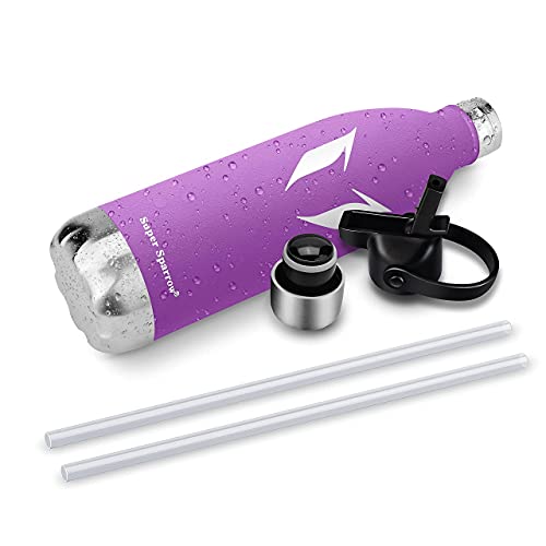 Super Sparrow Suitable for All People Coke-500-Lilac Water Bottle, Lilac Purple, 500ml-17oz
