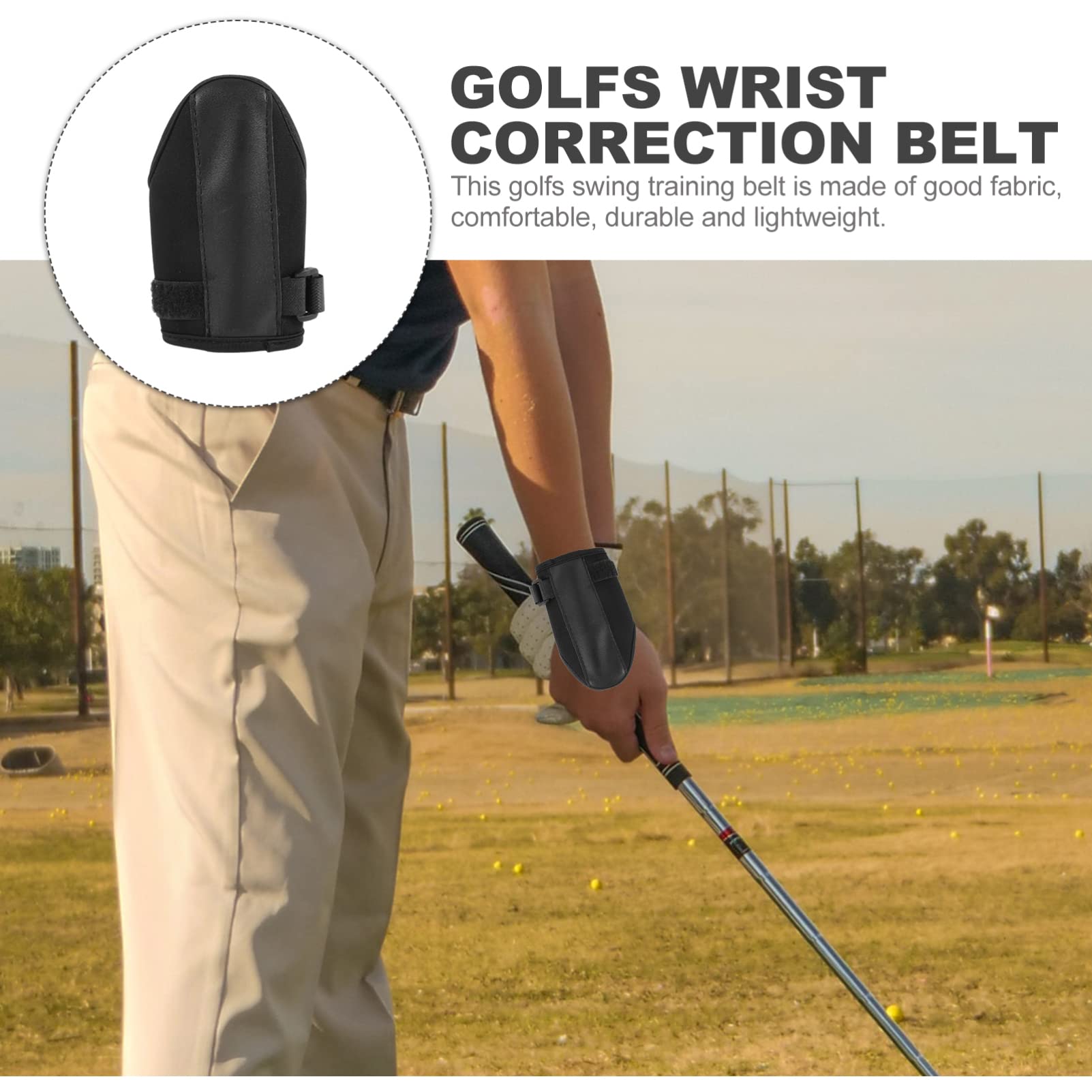 BESPORTBLE Golf Wristband Swing Trainer Golfs Correction Supplies Golfs Wrist Hinge Trainer Golfing Wrist Brace Swing Practice Equipment Golfs Training Aid Wrist Gesture Corrector