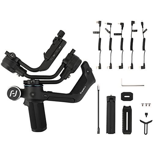 FeiyuTech SCORP-C Camera Gimbal Stabilizer for DSLR and Mirrorless Cameras,Camera Handheld Gimbal 3-Axis, 5.51lbs Payload for Sony/Canon/Panasonic/Lumix/Nikon/Fujifilm,with Tripod